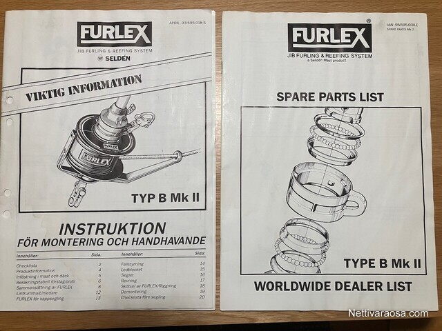 Nettivaraosa - Furlex Selden Furlex Type B MkII 1995 - rullalaite ...
