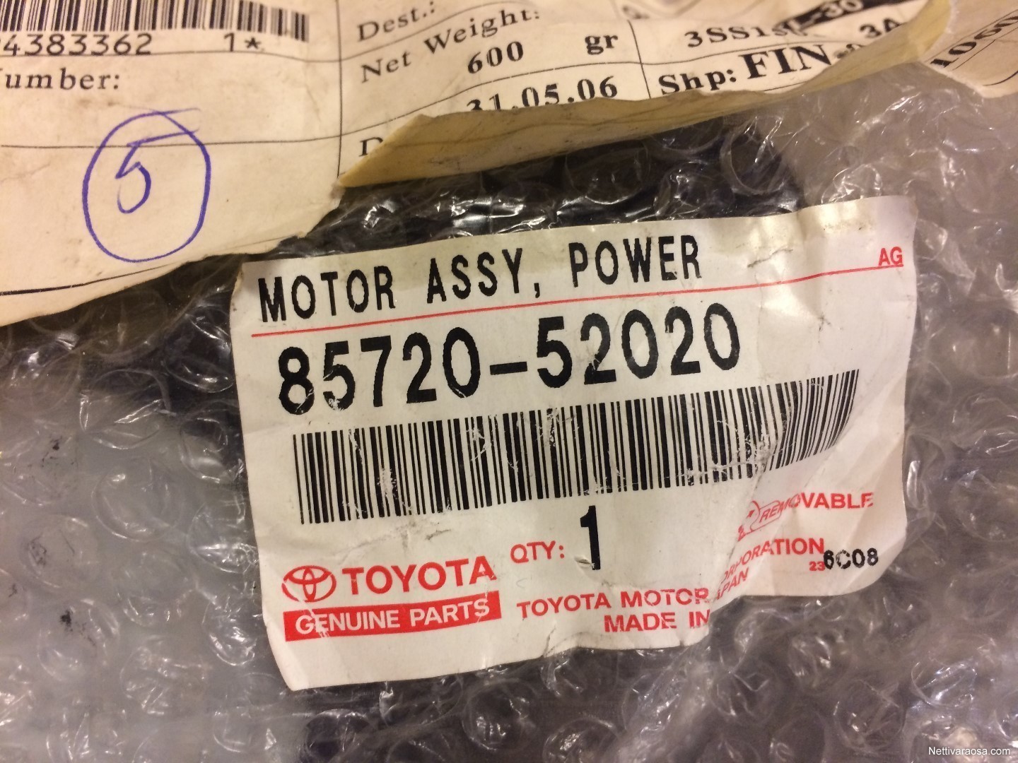 Nettivaraosa - Toyota - 85720-52020 Motor assy power - Auton varaosat ...