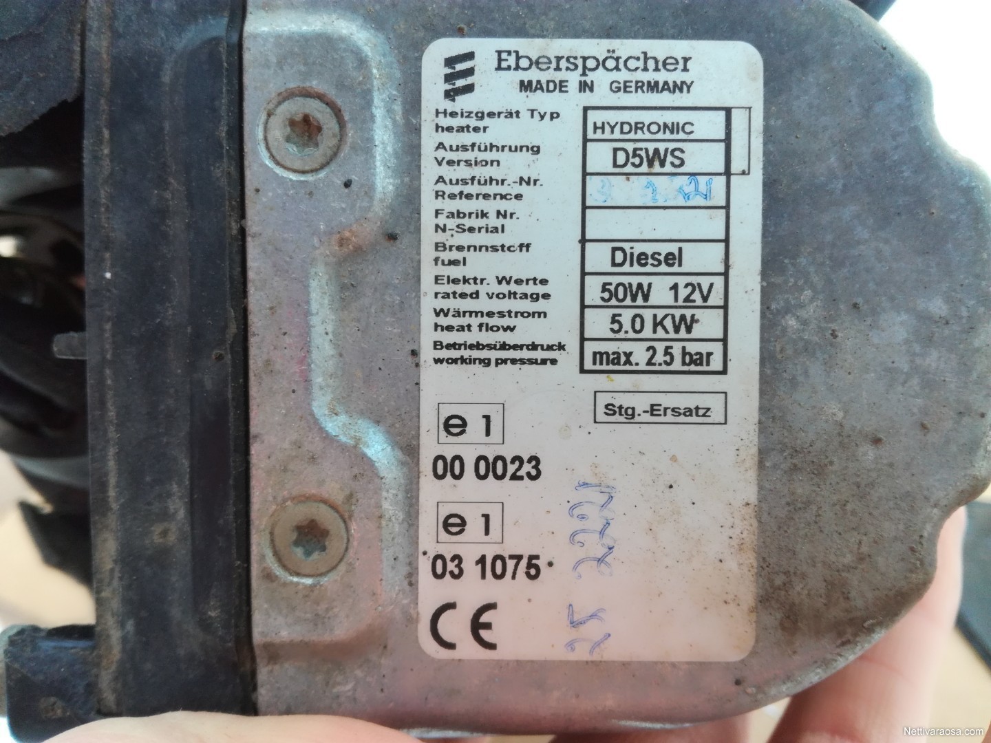 Nettivaraosa - Eberspächer D5WS - Eber hydronic 5.0KW lämmitin - Auton ...